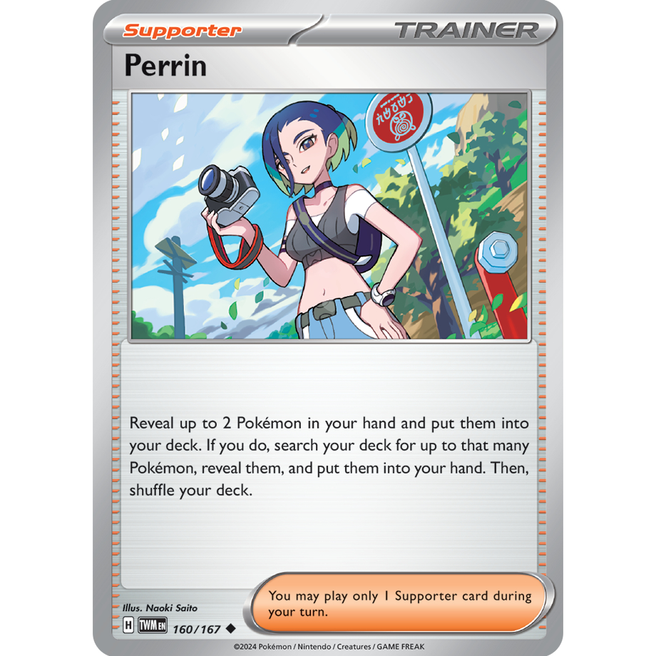 Pokemon TCG SV06 Twilight Masquerade 160/167 Perrin Uncommon Non Foil ...