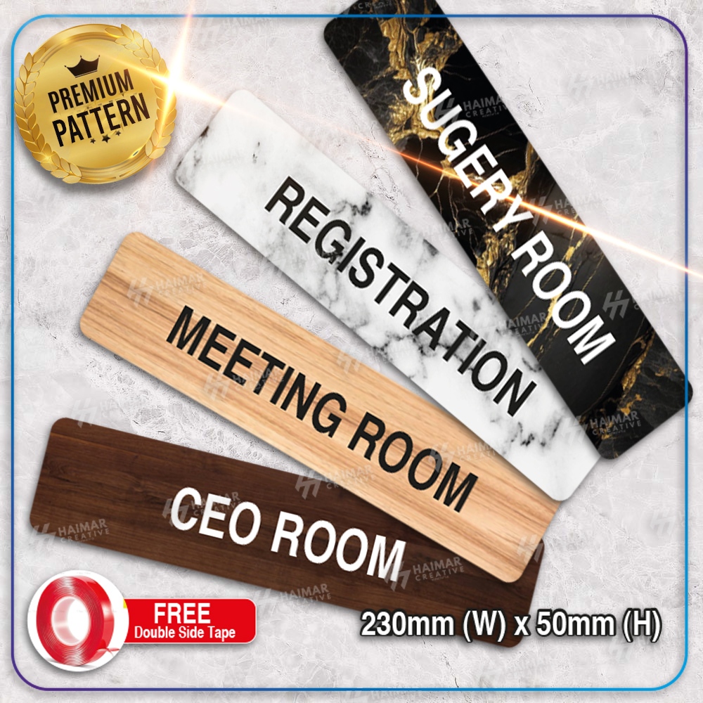 [ PREMIUM ] Signage Acrylic_Office, Director Manager, Meeting ROOM Wall ...