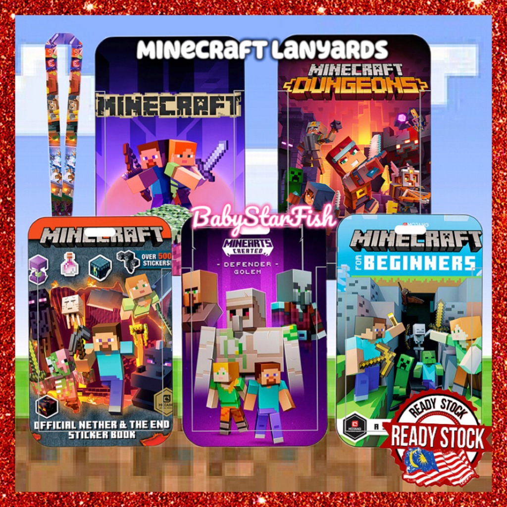 Minecraft Lanyard Student Card holder Anime Boy lanyards neck silky ...