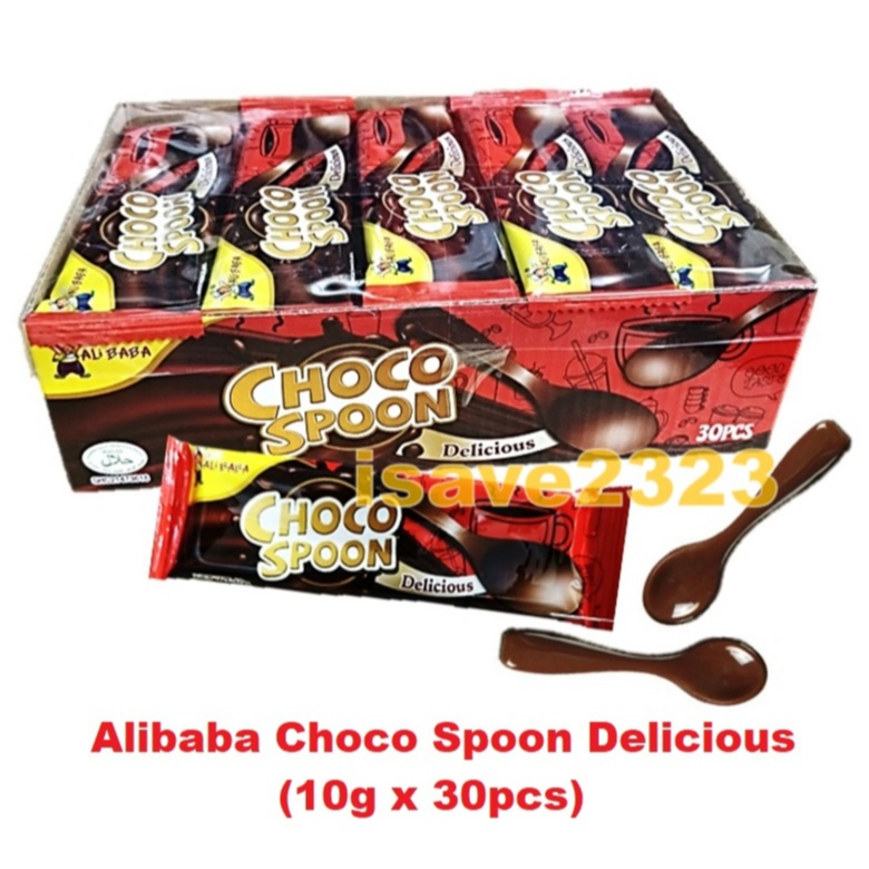 [HALAL] Alibaba Choco Spoon Delicious (10g x 30pcs) | Shopee Philippines