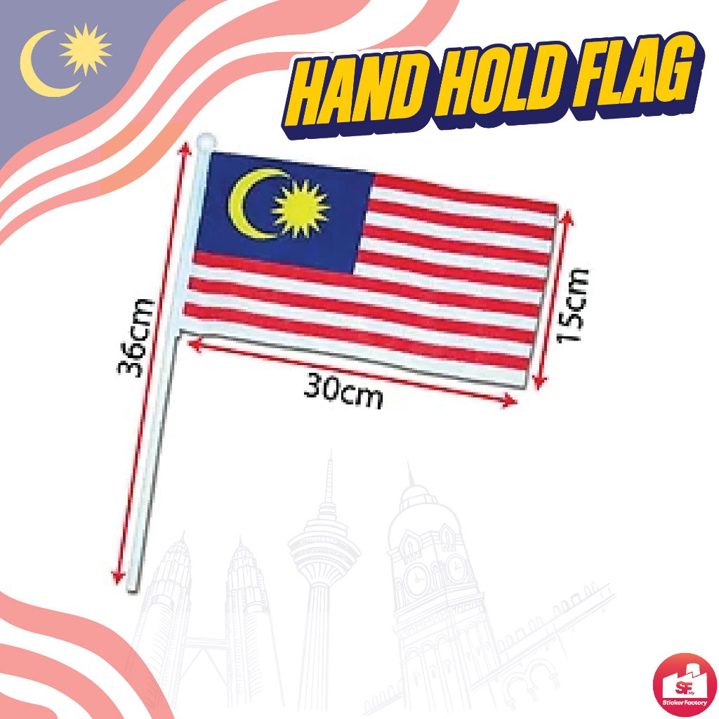 Bendera Hand Hold Flag Merdeka | Shopee Philippines
