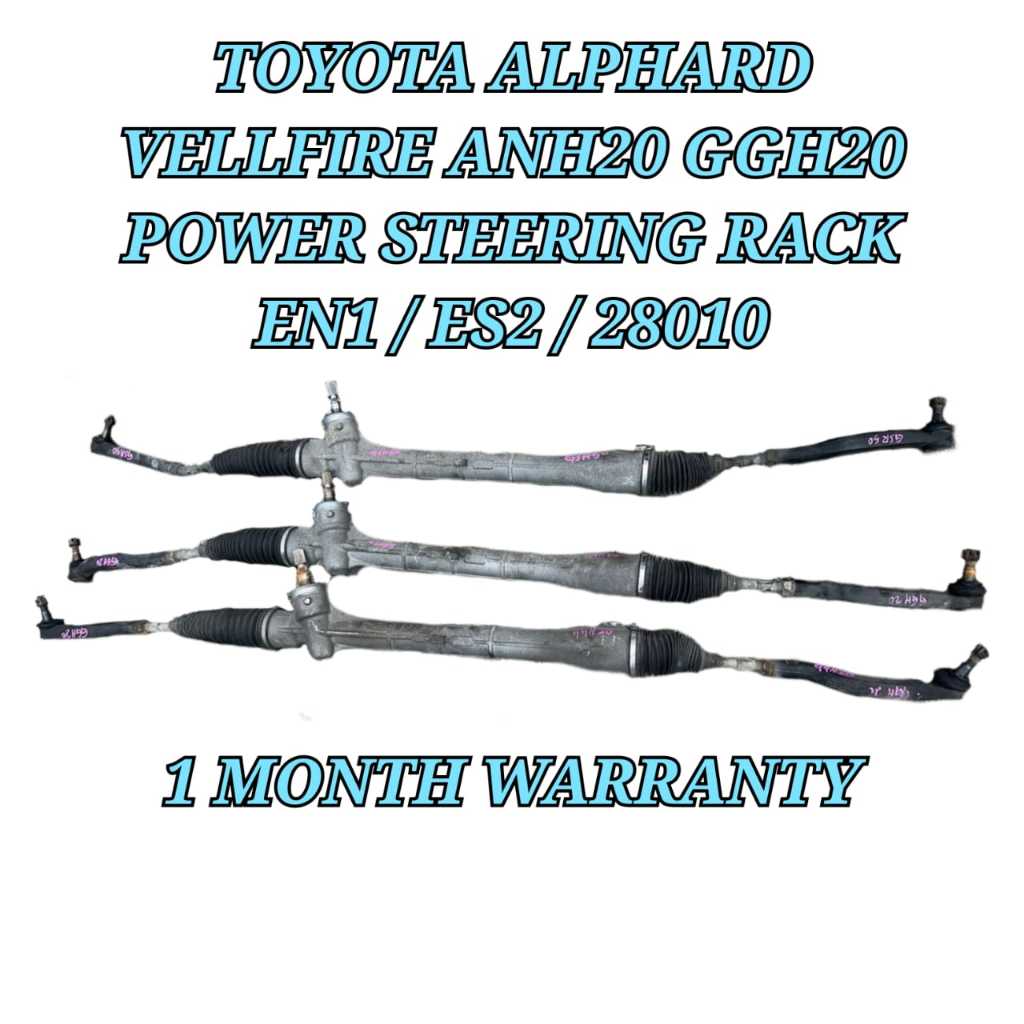 Steering Rack / Stereng Rak Toyota Alphard Vellfire ANH20 GGH20 08-15 ...