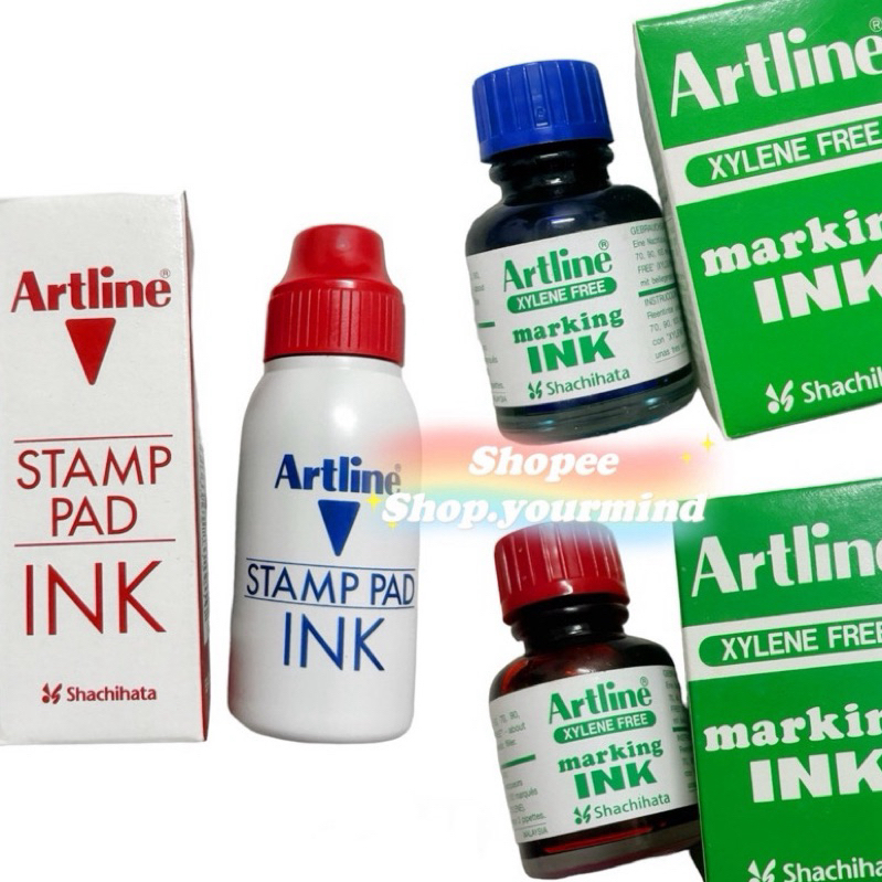 ️Artline Marking Ink 50cc/50mls 20cc/20mls Xylene Free Shachihata ESK ...