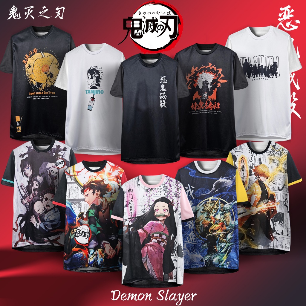 Kimetsu No Yaiba Demon Slayer 鬼灭之刃 T Shirt Summer Graphic Top Japanese ...