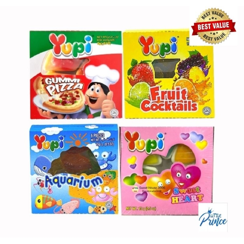 YUPI YUPI Gummy Assorted Flavour Fruit Cocktail Aquarium Sweet Heart ...
