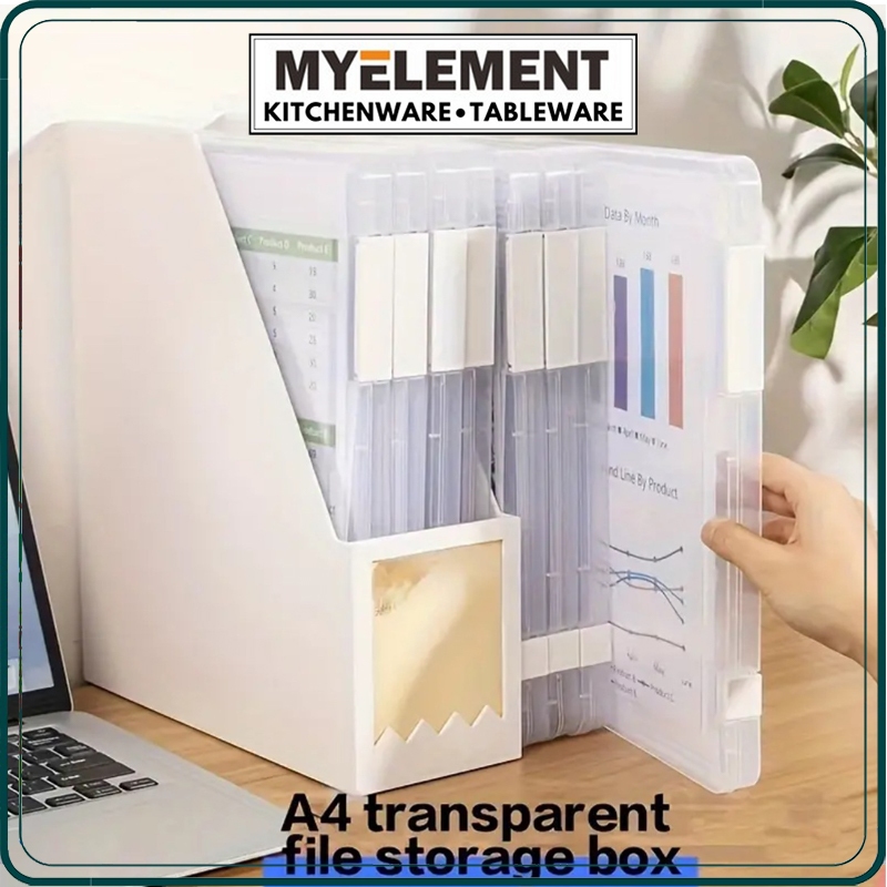 Myelement Crystal Clear A4 Paper Organizer, Multi-Use Transparent A4 ...