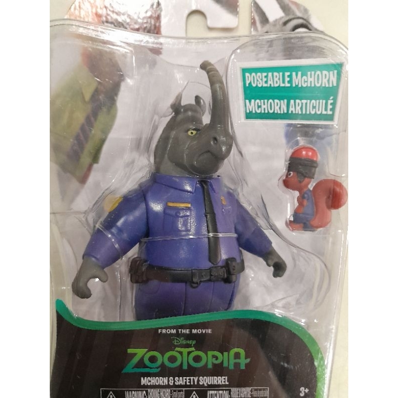 TOMY Disney Zootopia McHorn and Safety Squirrel Action Figures | Shopee ...