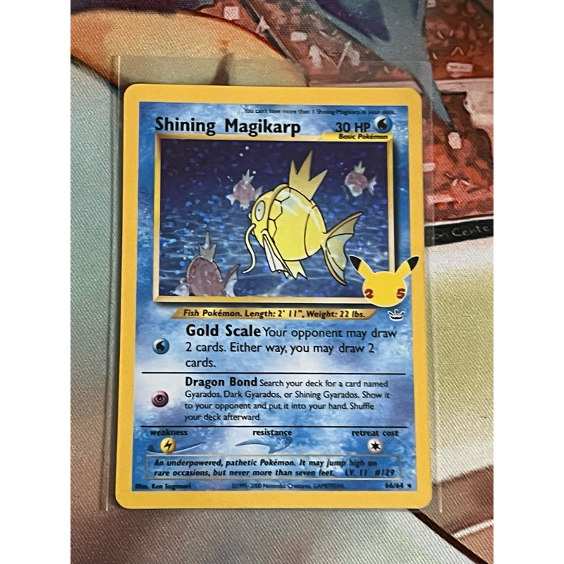 Pokemon TCG 25th Anniversary - Shining Magikarp - 66/64 - Holo (Classic ...