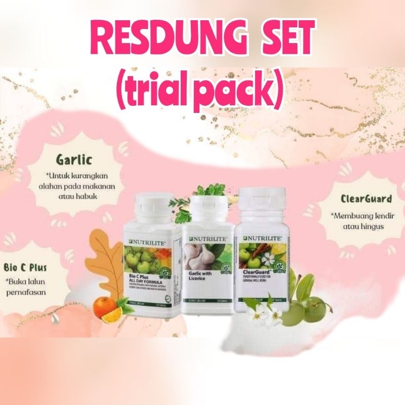 NUTRILITE RESDUNG SET (TRIAL PACK) | Shopee Philippines