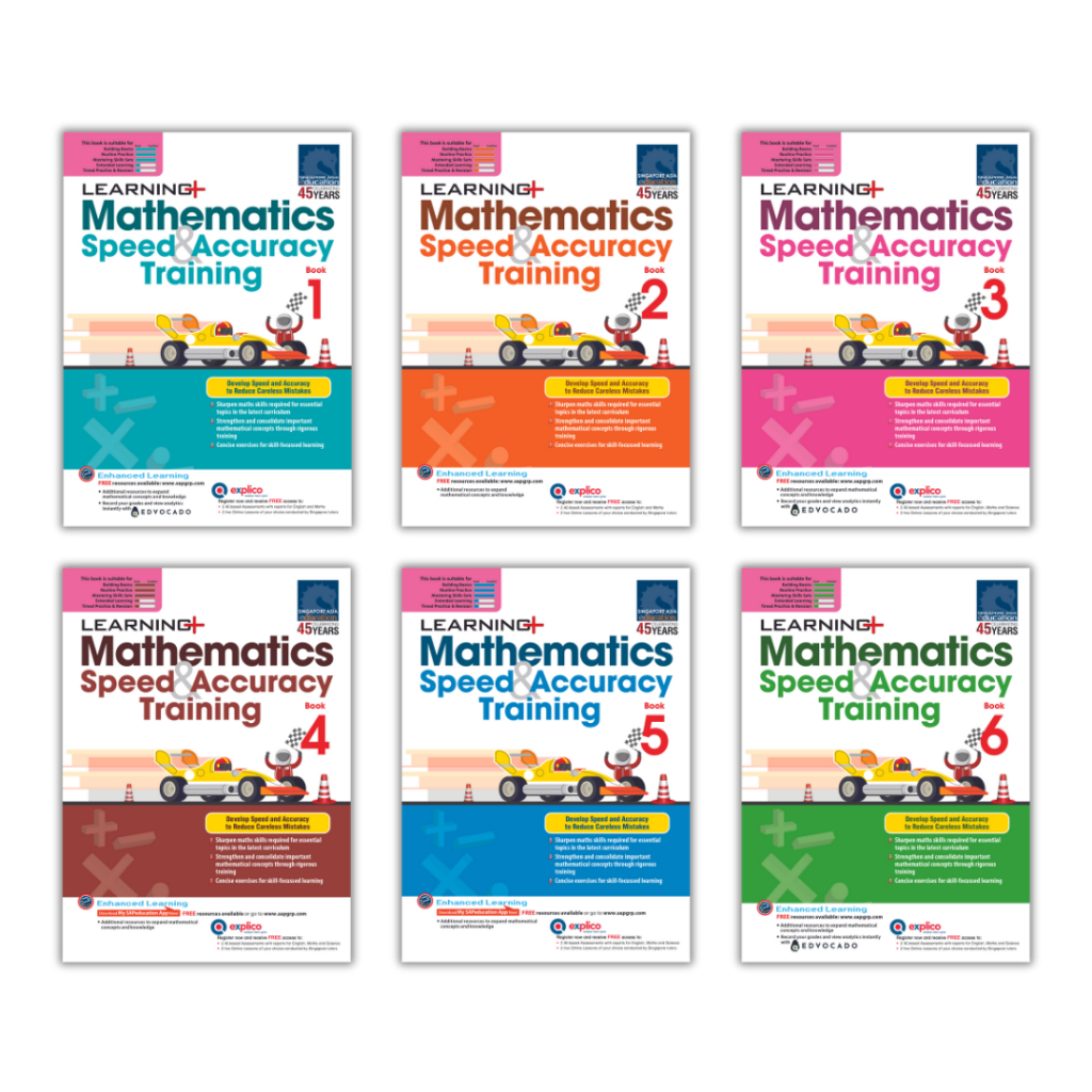 LEARNING+ Mathematics Speed & Accuracy Training Book 1 - 6 Topical Primary School Mathematics ...