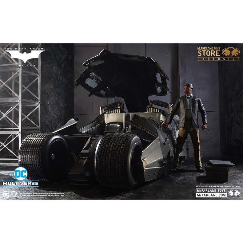 McFarlane Toys DC Multiverse Lucius Fox & Tumbler The Dark Knight ...