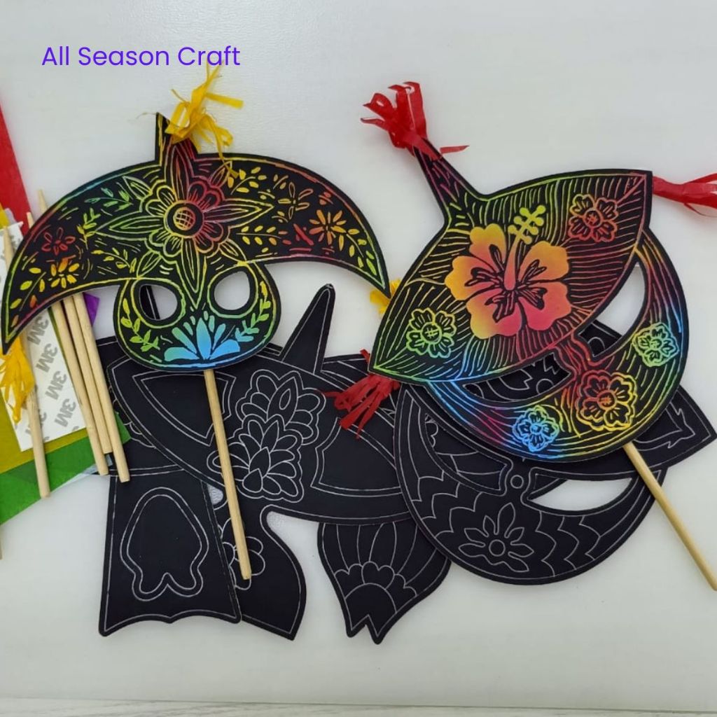 Scartch Art Traditional Wau Kit / Art Craft For Kids Hari Kebangsaan ...