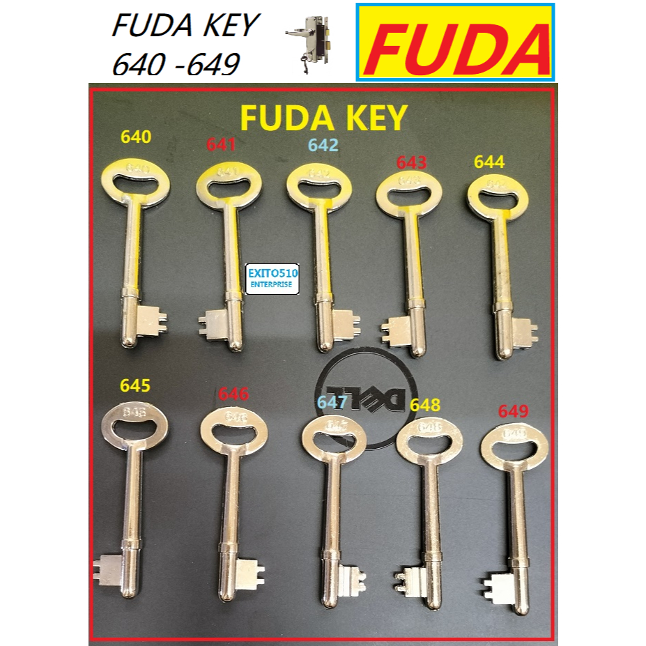 FUDA mortice door lock key NO:640 to 649 | Shopee Philippines