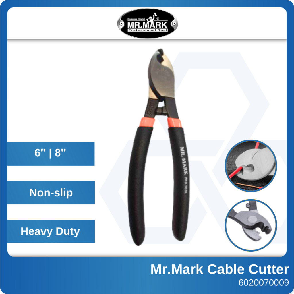 MR MARK Cable Cutters Wire Cutting Side Snips Flush Pliers High Carbon ...