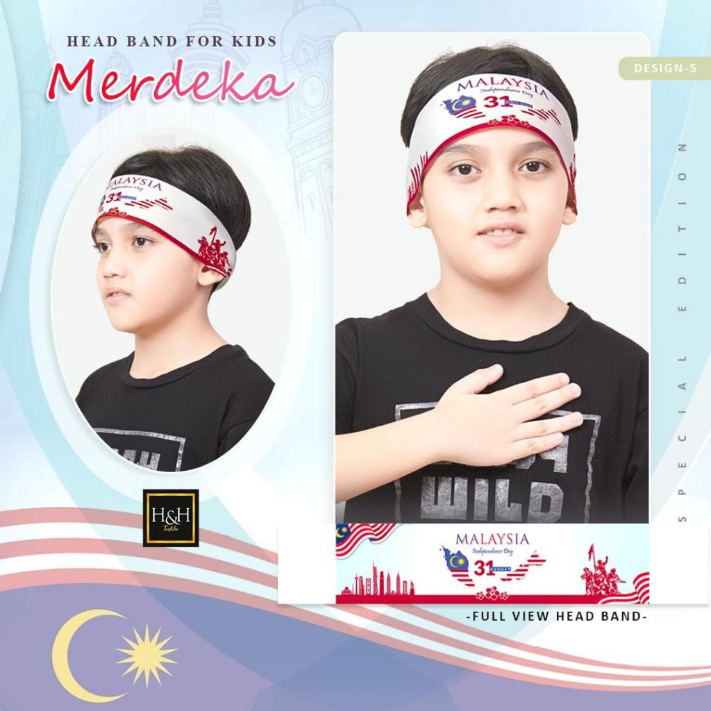 Merdeka FLAG HEADBAND - 2024 Merdeka Headbands FOR CHILDREN by Ara ...