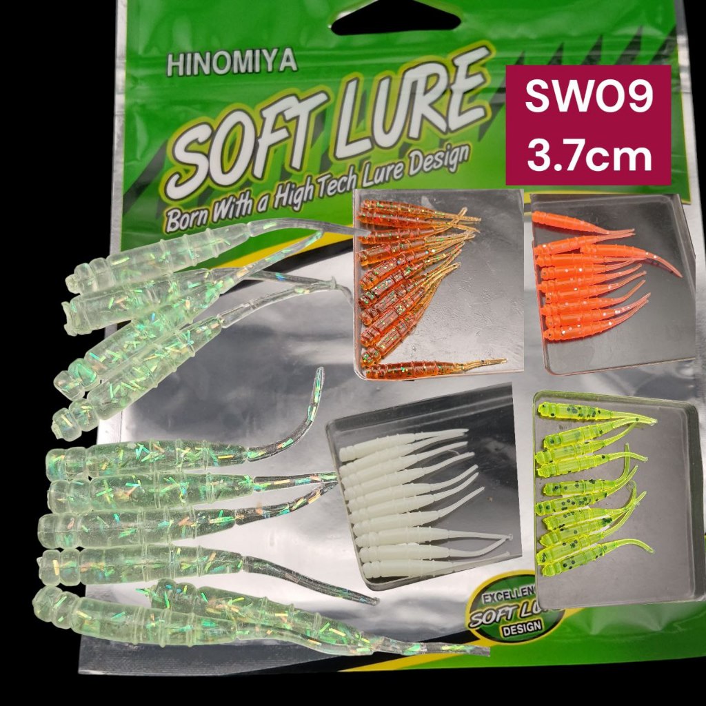 Hinomiya SW09 Fishing Soft plastic Lure AJING ULTRALIGHT 3.7cm | Shopee Philippines