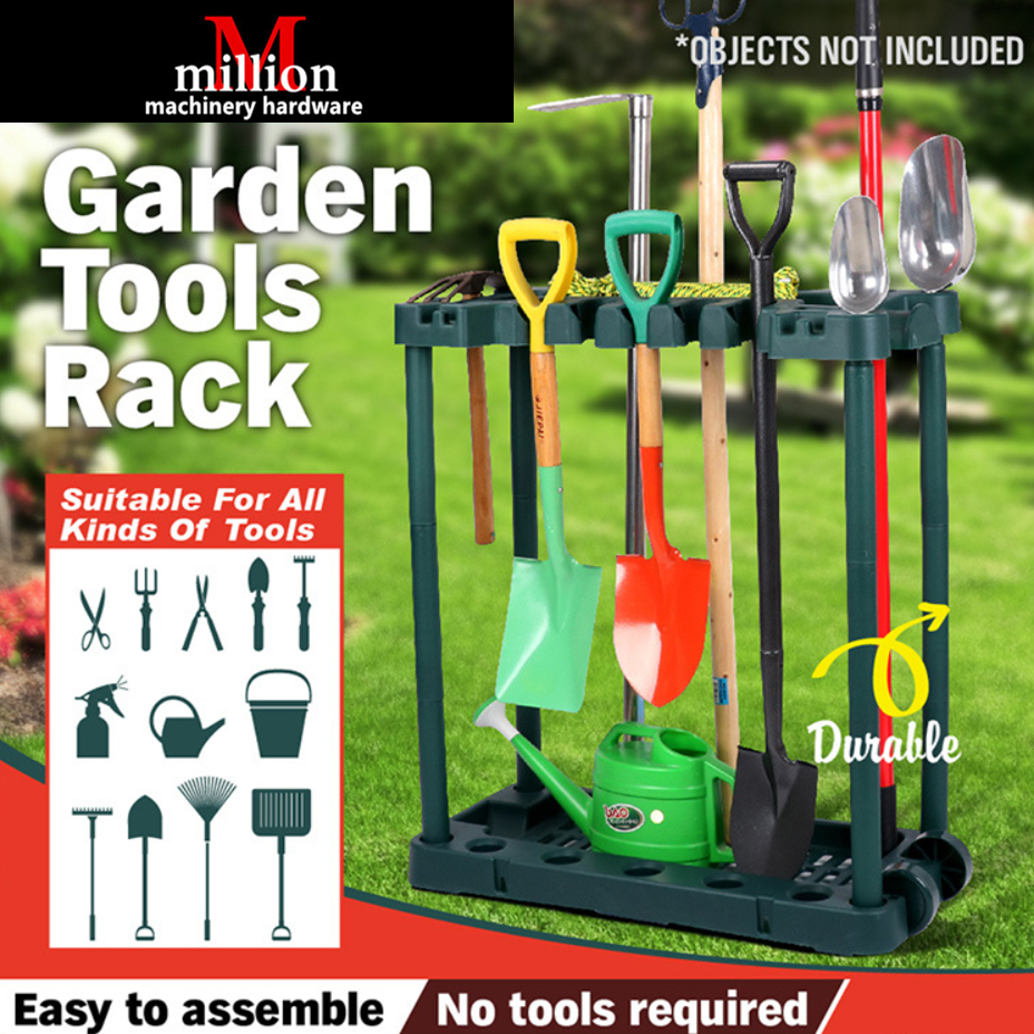 Garden Tool Organizer Space Saving large Tools Storage Cart Storage ...