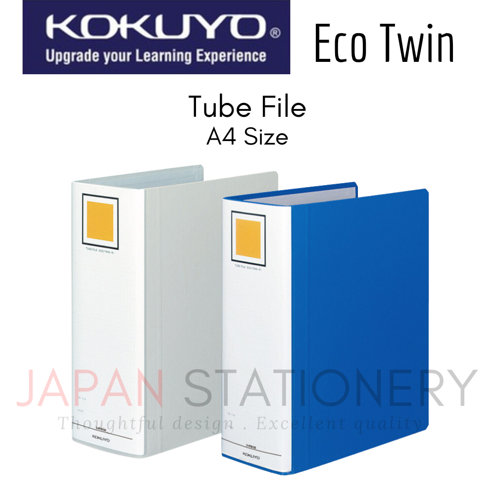 Kokuyo Tube File Eco Twin R A4 Vertical Binding Thickness 50mm Blue ...
