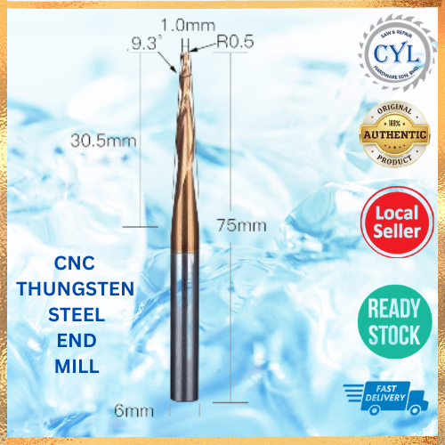 Double edge slope coated ball cutter taper ball end mill metal relief ...