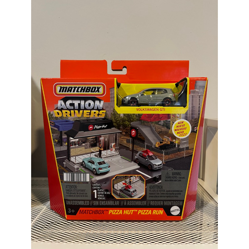 Matchbox Action Drivers Pizza Hut Volkswagen GTI play set Misb | Shopee ...