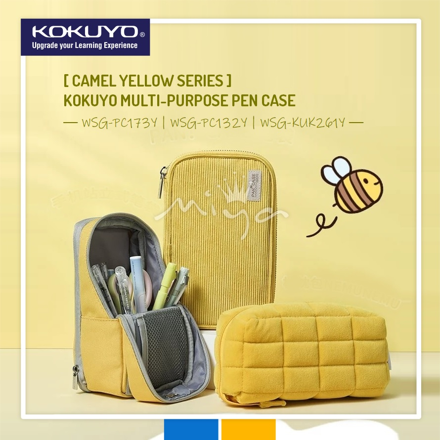 [ CAMEL YELLOW SERIES ] KOKUYO MULTI-PURPOSE PEN CASE / PENCIL CASE ...
