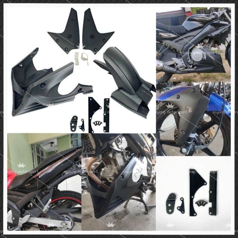 YAMAHA FZ150 V1/V2 LOWER COVER SET WITH BRACKET BODY SET FORK COVER ...