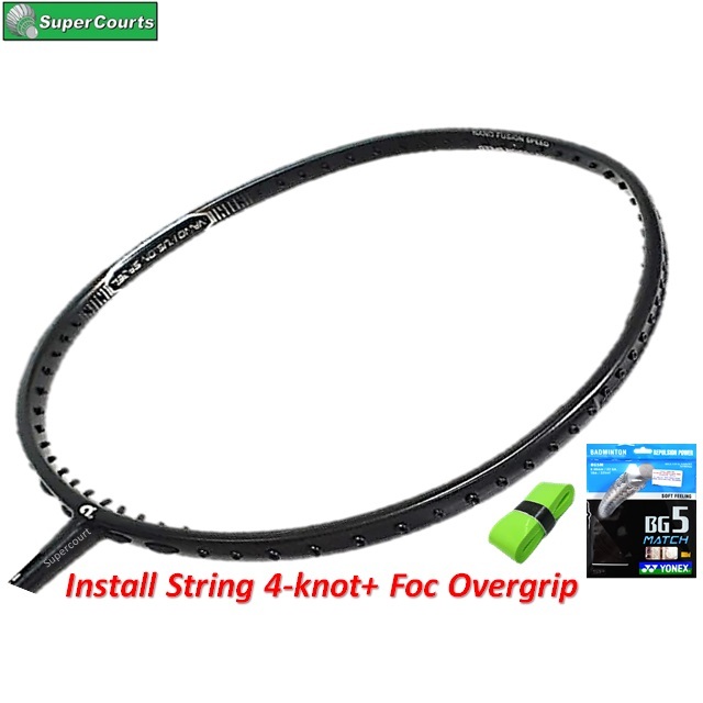 【Install String BG5 4 knot+ Foc Overgrip】Apacs Nano Fusion Speed 722 ...