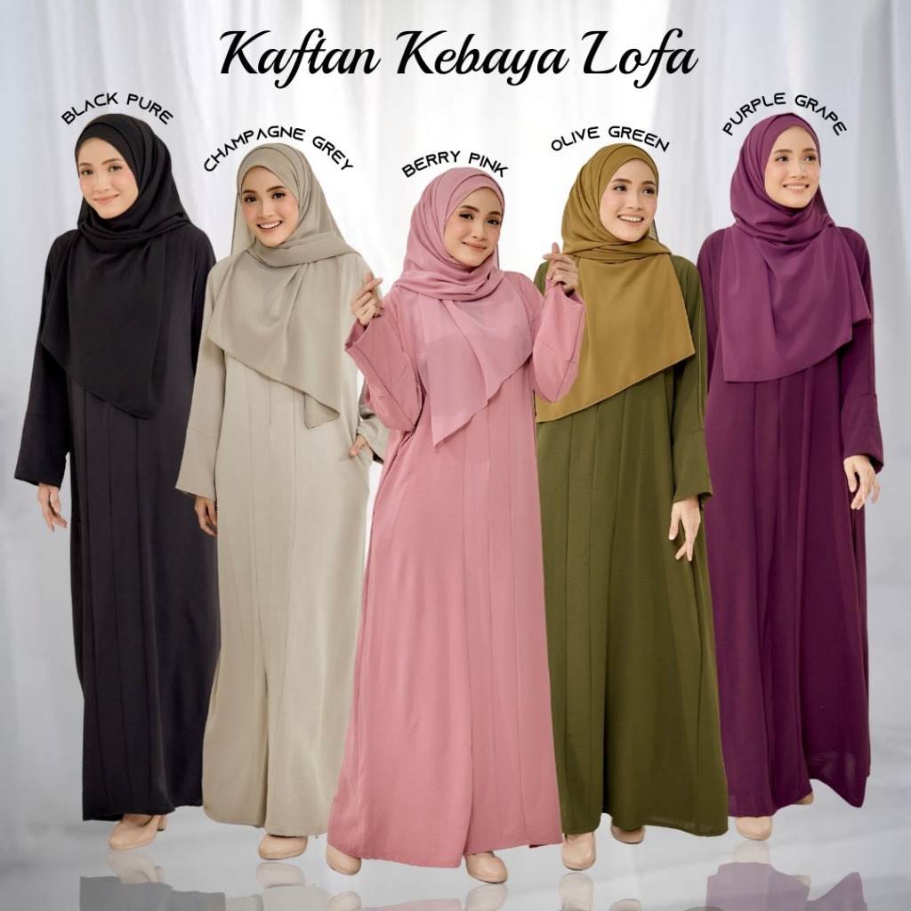 Baju Raya Viral 2025 Dress Abaya Jubah Muslimah Kaftan Ironless Arabic ...