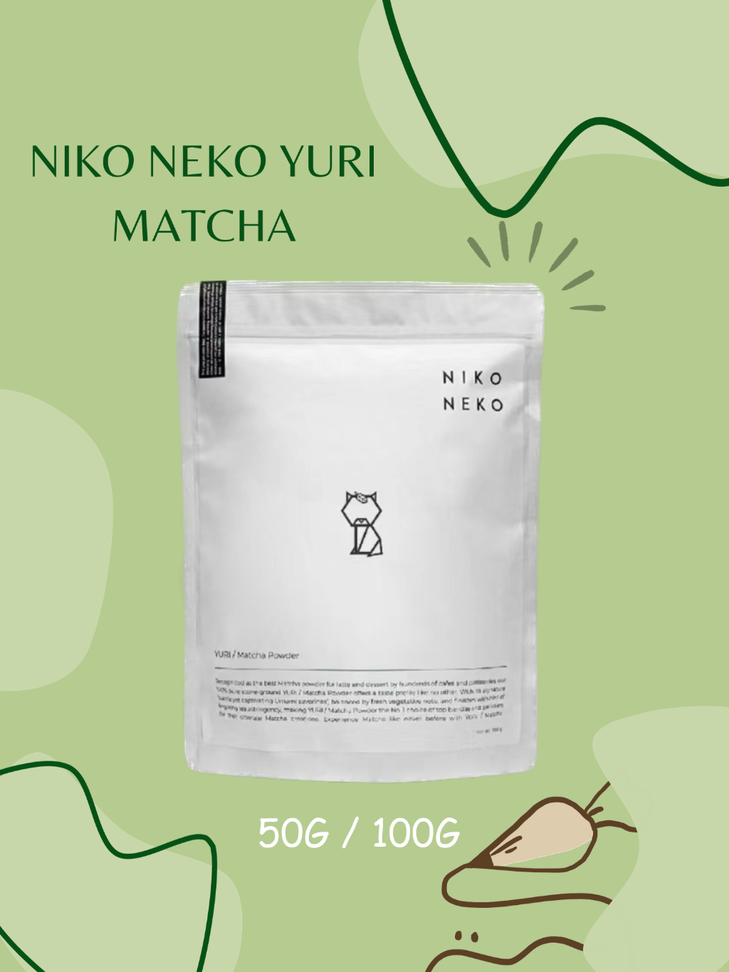 Niko Neko - YURI / Matcha Powder – Repacked for Convenience | Shopee ...