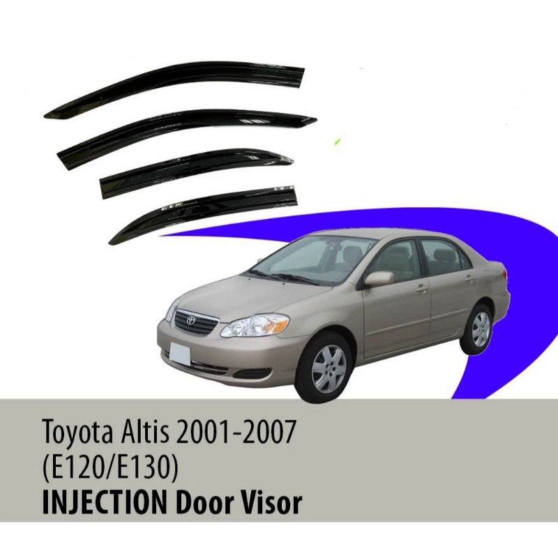 TOYOTA ALTIS 2001-2007 3 INCH INJECTION VISOR | Shopee Philippines