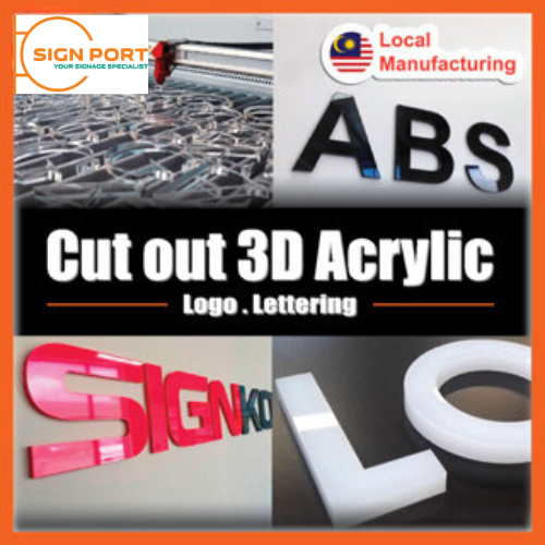 3D Acrylic Lettering Laser cut out lettering Acrylic Wording Signage ...