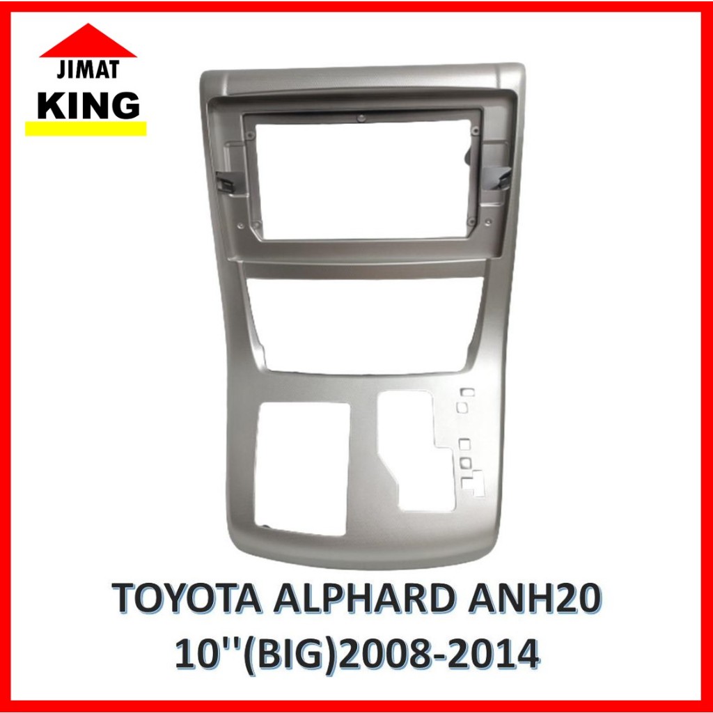 Android Player Casing TOYOTA ALPHARD ANH20-10''(BIG)-2008-2014-BLACK ...