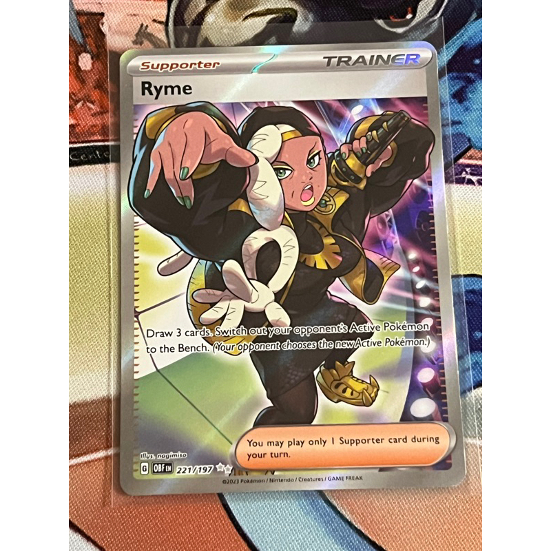 Pokemon TCG SV03 Obsidian Flame - Ryme - 221/197 - Full Art Secret ...