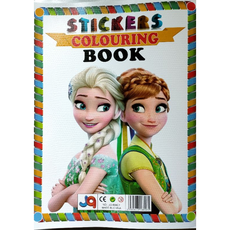 Frozen Coloring Book & Sticker Stickers Coloring Book | Shopee Philippines