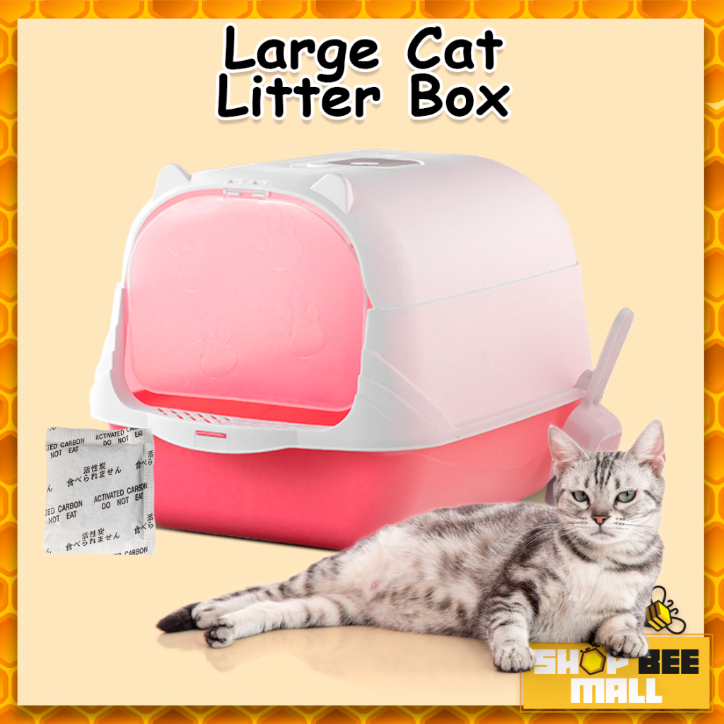 Large Cat Litter Box Fully Enclosed Cat Litter Box Covered Cat Toilet ...