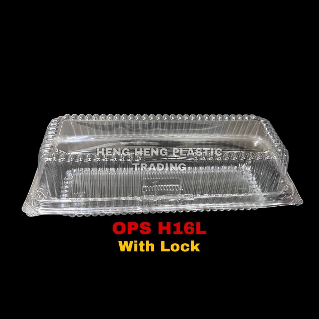BENXON OPS-H6L CLEAR 50pcs/pkt BEKAS KUIH H6L BENXON Plastic Tray [ 50pcs ] Bakery Disposable ...