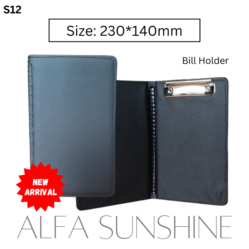 ALFA PVC Bill Holder Document Folder Cash Bill Receipt Holder Metal ...