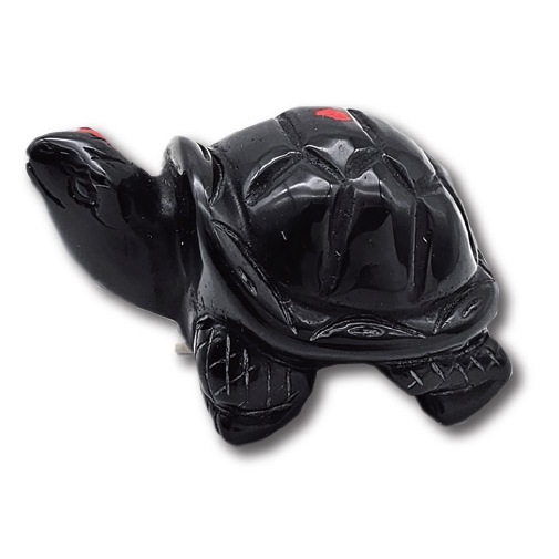 Obsidian Turtle Long-Life Healthy Feng Shui Magic Black Obsidian Turtle ...