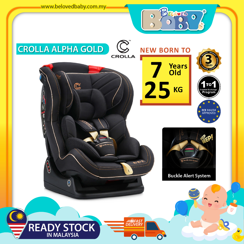 Crolla Alpha Gold Convertible Car Seat (Newborn-25kg) | Shopee Philippines
