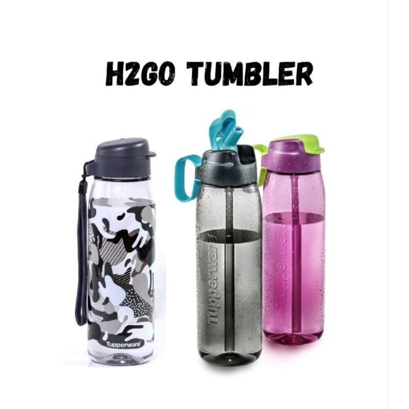 TUPPERWARE H2GO TUMBLER 750ML WITH STRAW / TUMBLER 550ML | Shopee ...