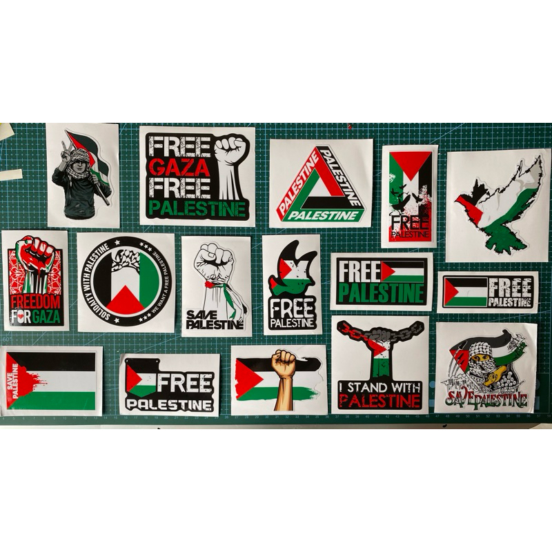 STICKER PALESTINE PVC KALIS AIR Sticker Motor & Kereta, Helmet, Laptop ...