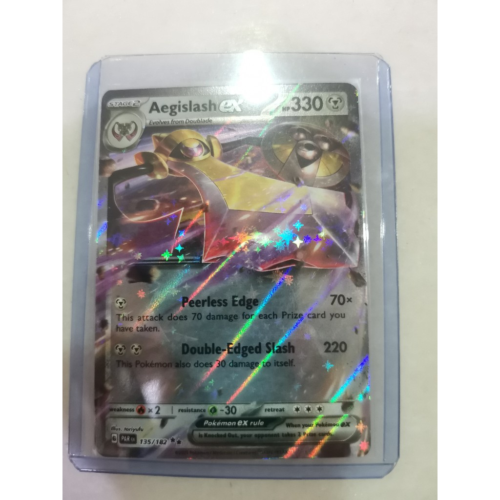 POKEMON CARD PARADOX RIFT AEGISLASH EX 135/182 | Shopee Philippines