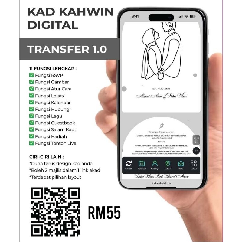 eKAD Kahwin Transfer - Luxury Kad Digital unlimited edit | Shopee ...