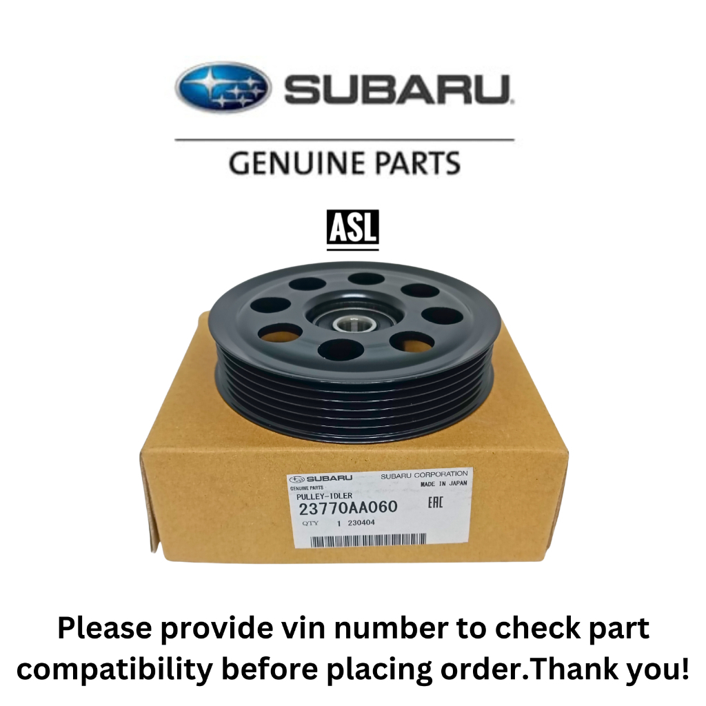 Subaru V Belt Idler Pulley 23770AA060 BRZ XV Forester Exiga Impreza ...