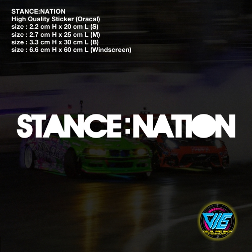 STANCE:NATION Sticker / Decal (High Quality Sticker) | Shopee Philippines