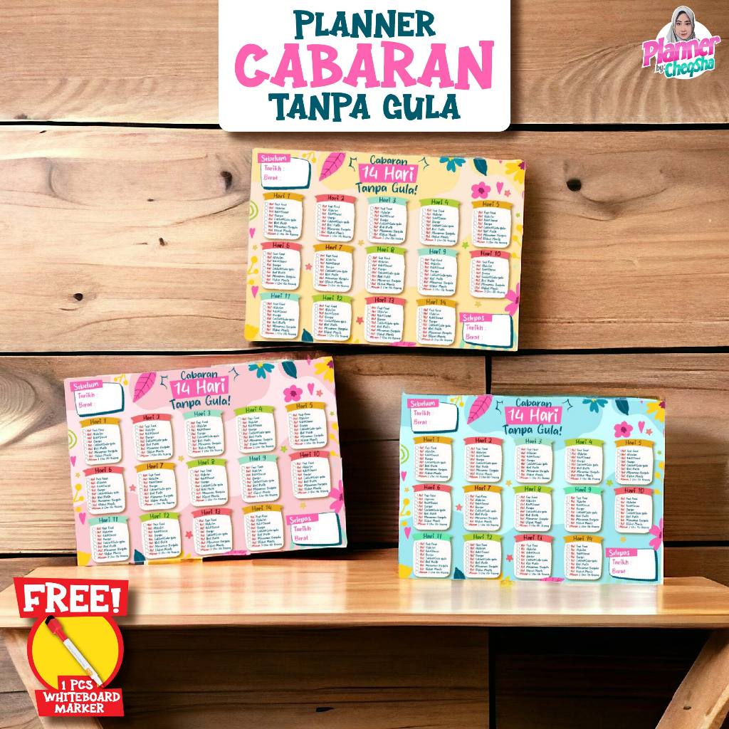 PLANNER CABARAN 2024 SAIZ A3 + | Shopee Philippines