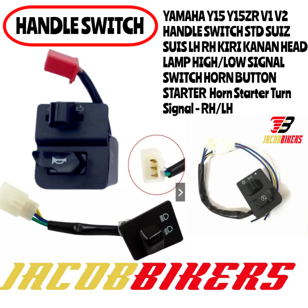 YAMAHA Y15ZR V1 V2 Y15 HANDLE SWITCH STD SUIZ SUIS LH RH KIRI KANAN ...