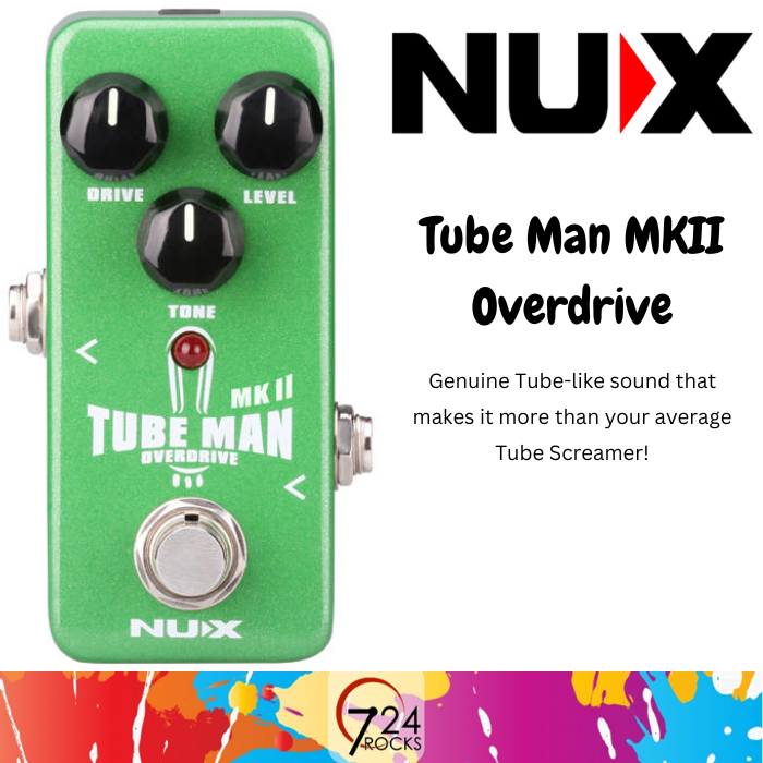 NUX guitar pedal Nux NOD-2 Tube Man MKII Overdrive Mini Electric Guitar ...