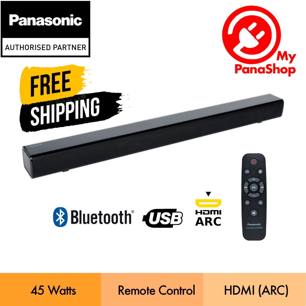 Panasonic Stereo Home Theater Audio System Soundbar Sound Bar (45w) SC-HTB100GAK | Shopee ...
