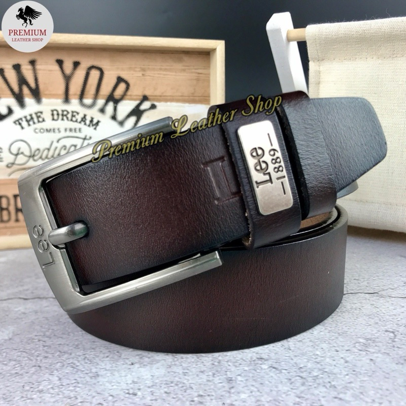 1.5inch wide Leather Belt Lee Jeep Men Casual Belt Cowhide Leather Tali ...